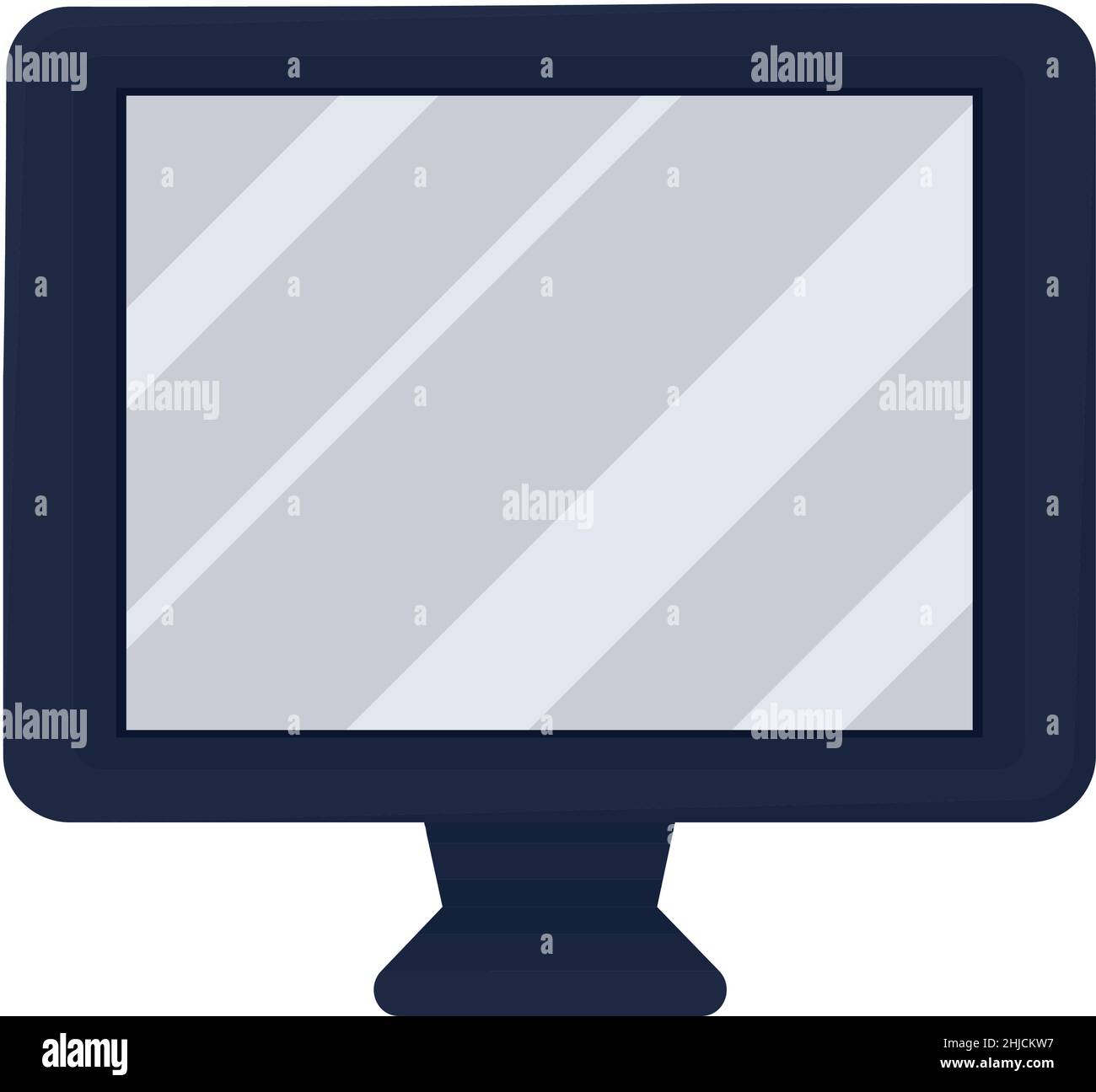 computer monitor icon on white background Stock Vector Image & Art - Alamy