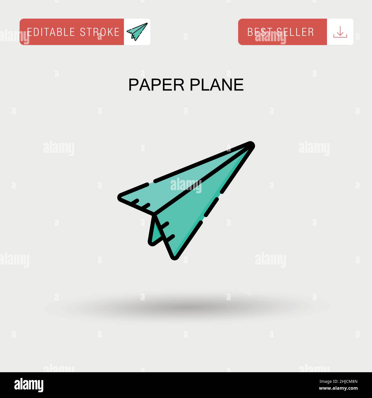 Paper plane origami icon vector hi-res stock photography and images - Alamy