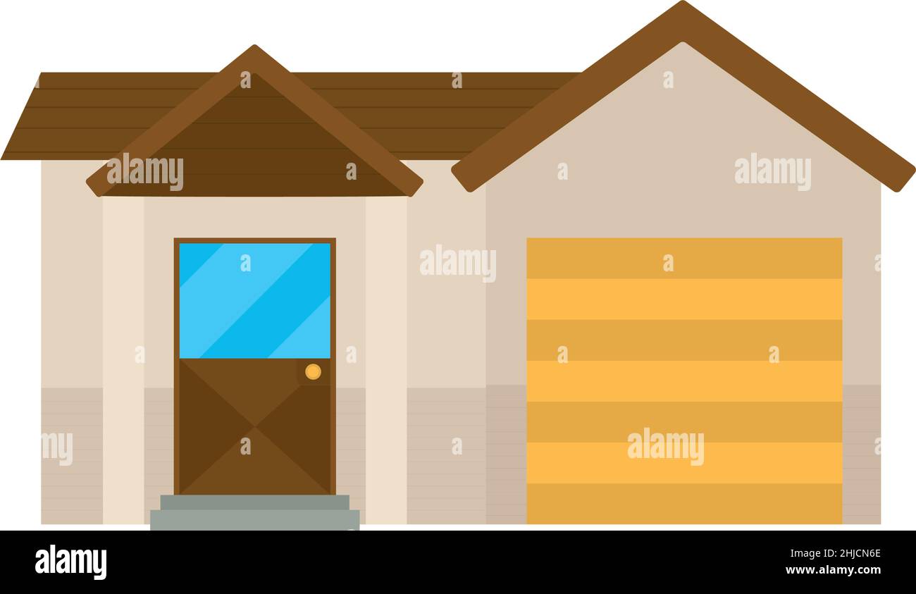 residential house icon on white background Stock Vector Image & Art - Alamy