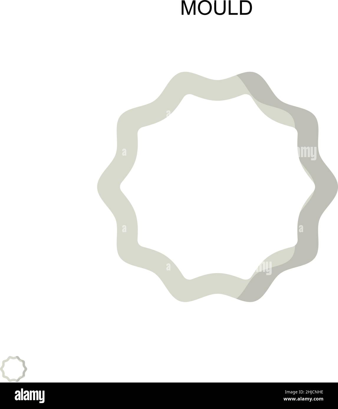 Mould Simple vector icon. Illustration symbol design template for web ...