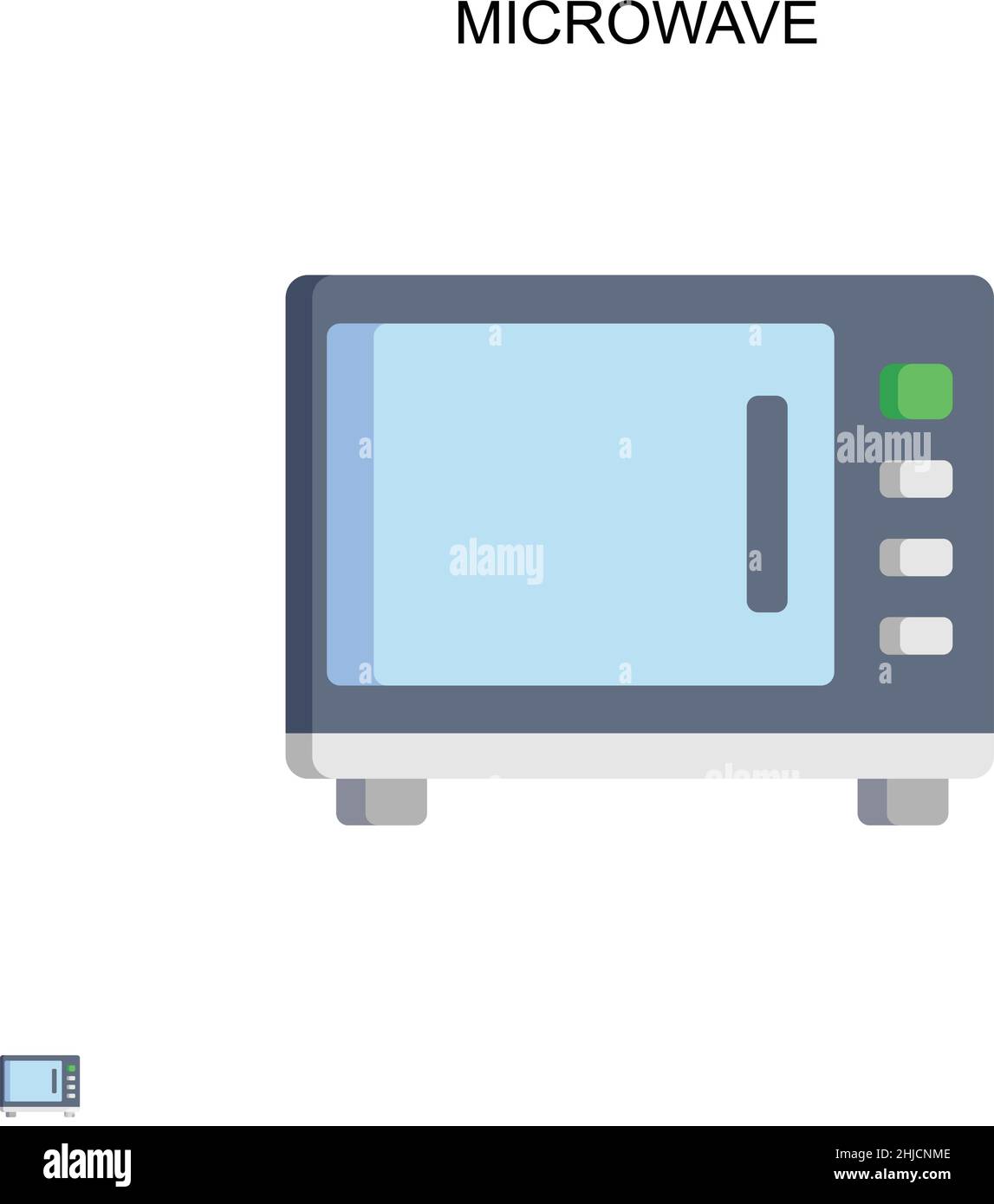 Microwave Simple vector icon. Illustration symbol design template for ...