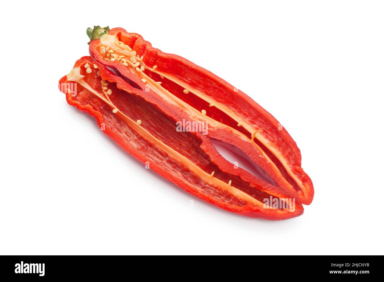 Cross section of chili pepper Cut Out Stock Images & Pictures - Alamy