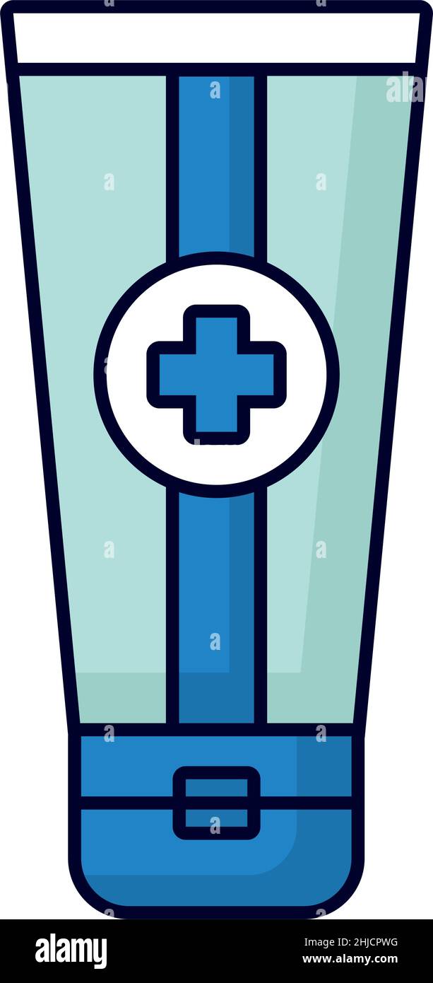 medical lotion bottle on white background Stock Vector Image & Art - Alamy