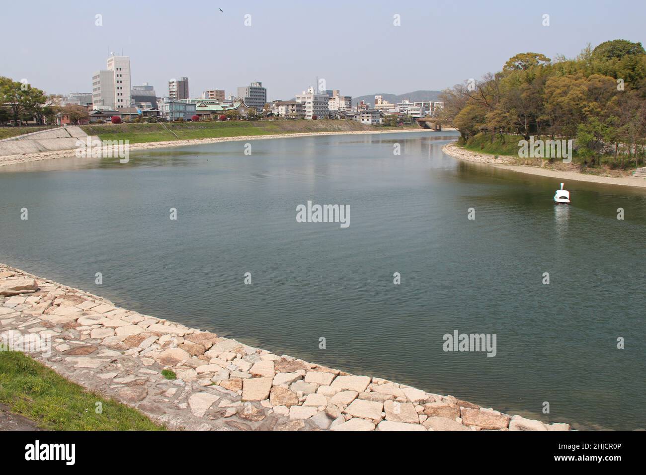 asahi river in okayama in japan Stock Photo - Alamy