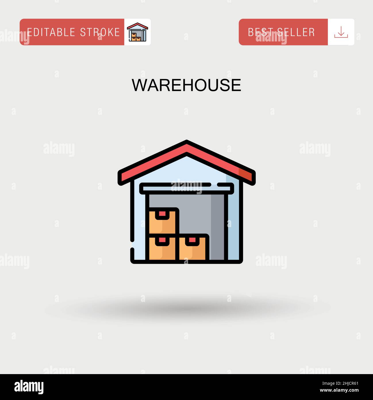 Warehouse Simple vector icon Stock Vector Image & Art - Alamy