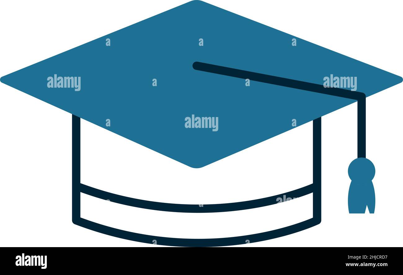 graduation cap icon on white background Stock Vector Image & Art - Alamy
