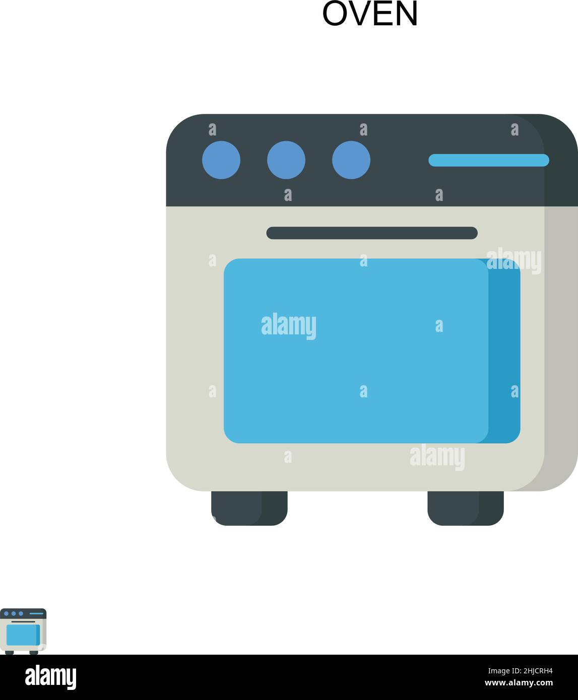 Oven Simple vector icon. Illustration symbol design template for web ...