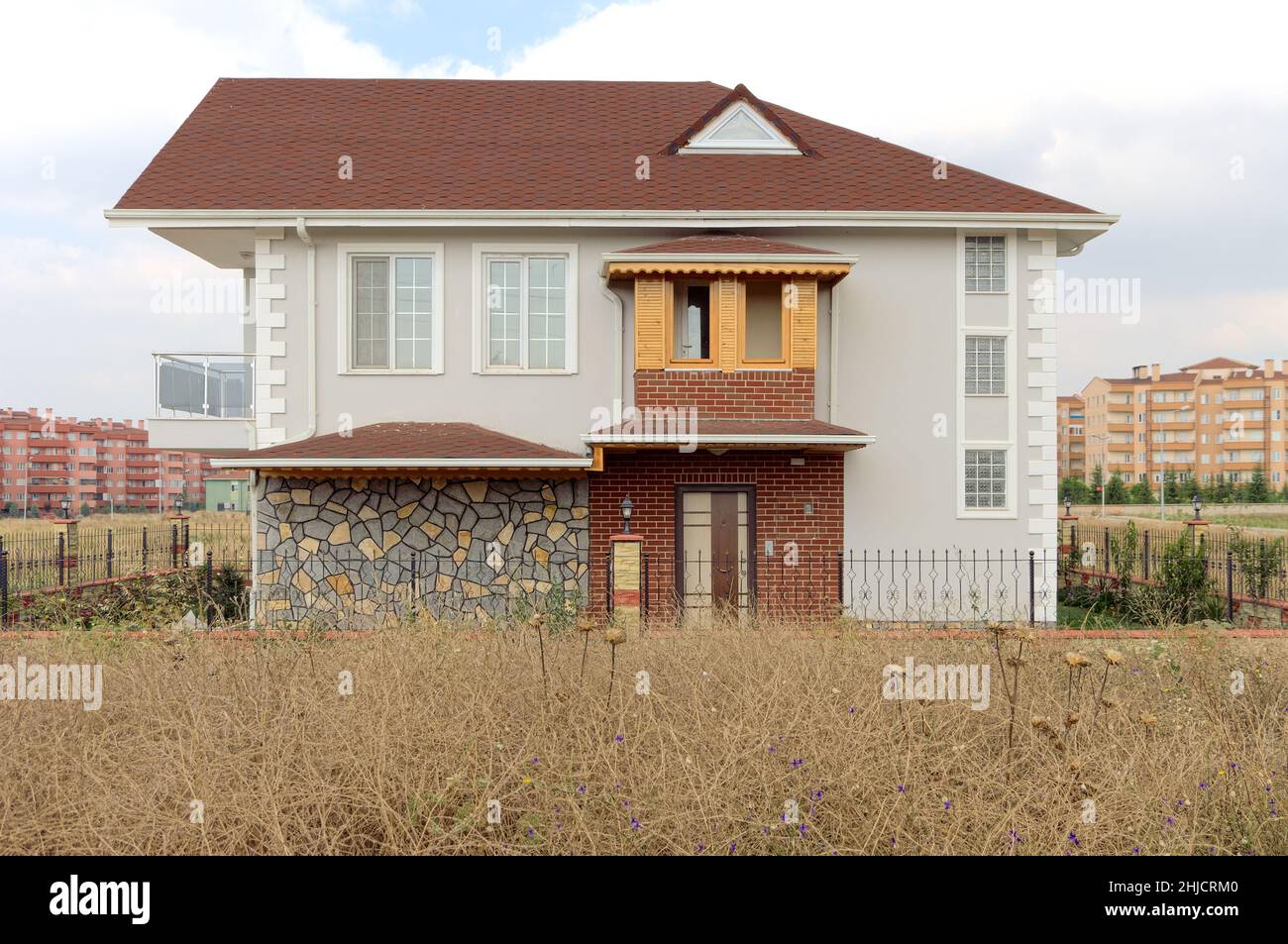 industry of construction in Turkey a new building house Stock Photo - Alamy