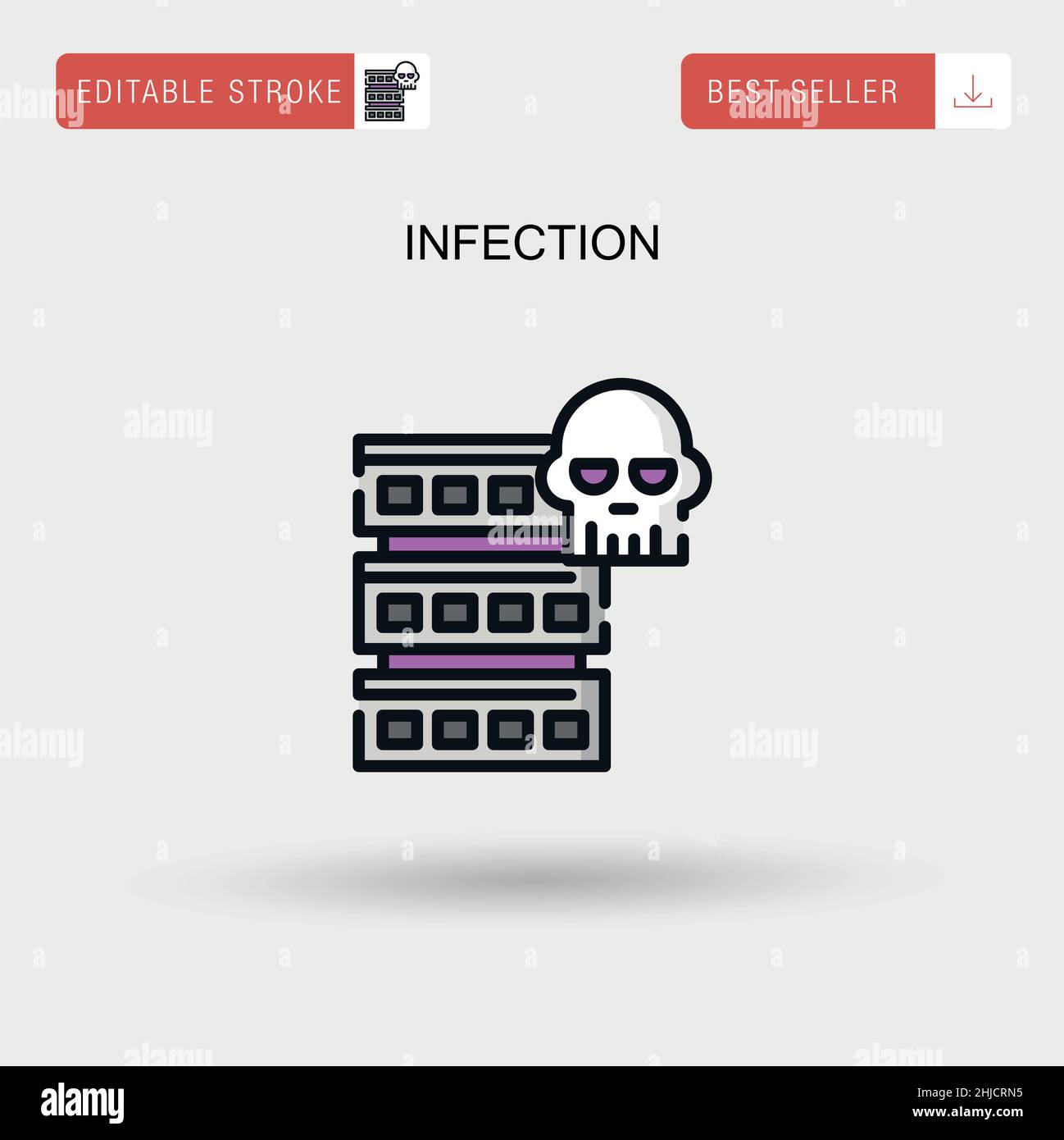 Infection icon hi-res stock photography and images - Alamy