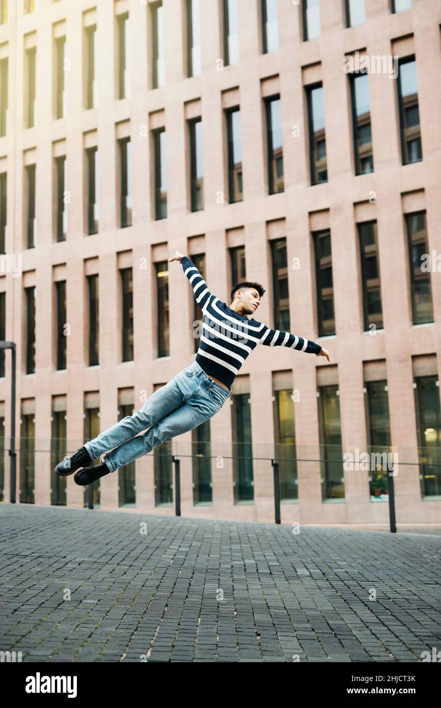 Dancer jumping high on hi-res stock photography and images - Alamy