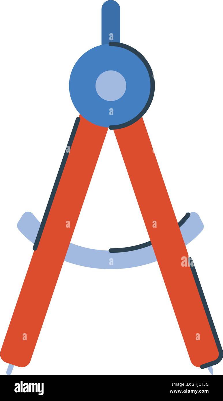 drawing compass icon on white background Stock Vector Image & Art - Alamy