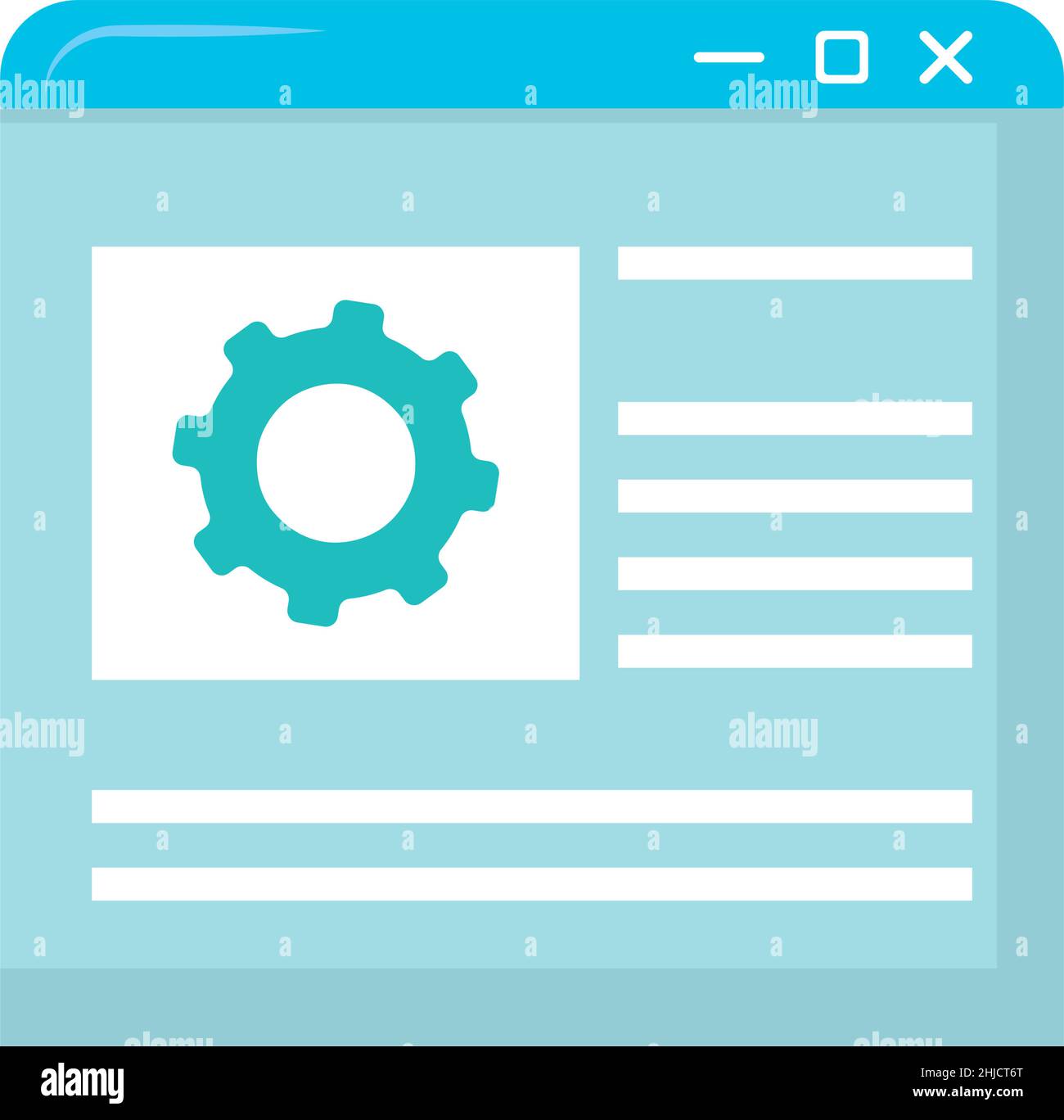 web setup window on white background Stock Vector Image & Art - Alamy