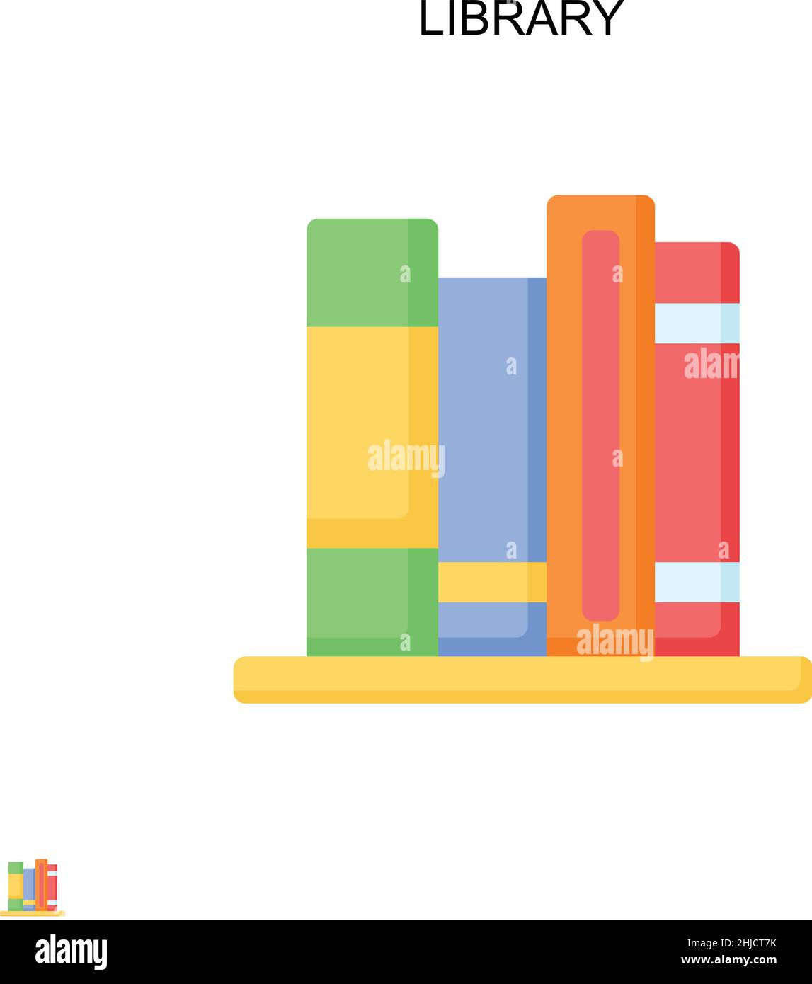 Library Simple vector icon. Illustration symbol design template for web ...