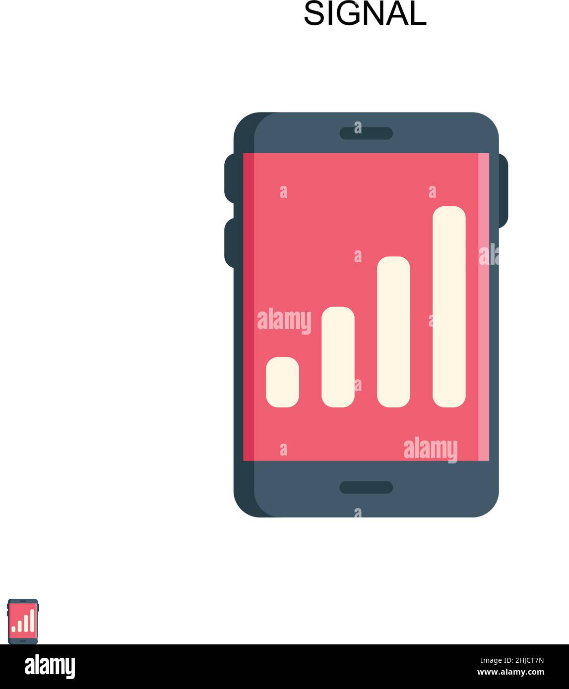 Mobile phone network signal screen Stock Vector Images - Alamy