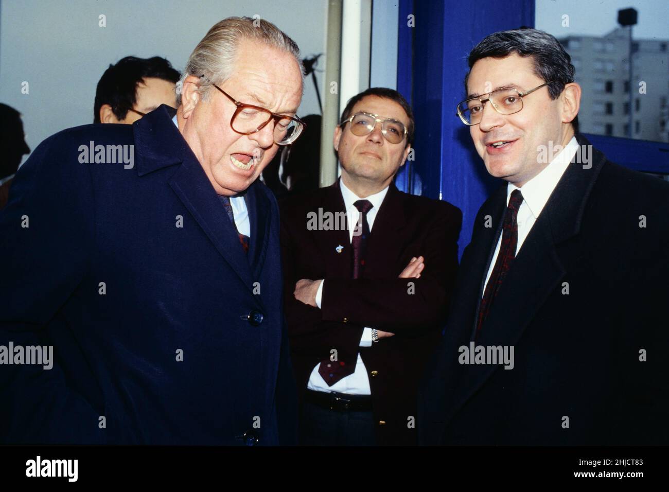 Archives 80ies: Far right politician Jean-Marie Le Pen, France Stock ...