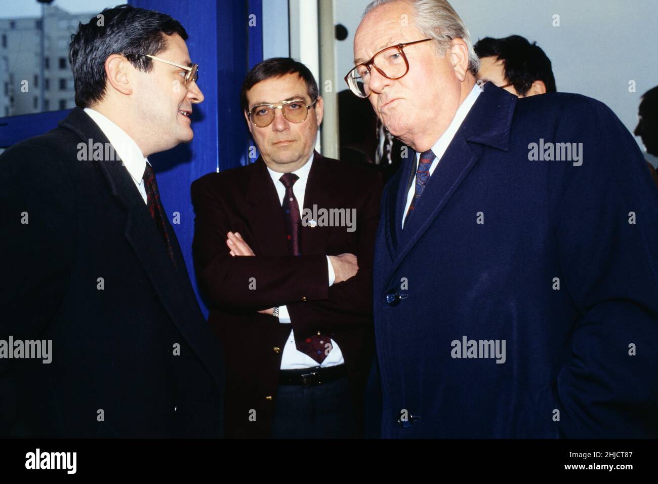Archives 80ies: Far right politician Jean-Marie Le Pen, France Stock ...