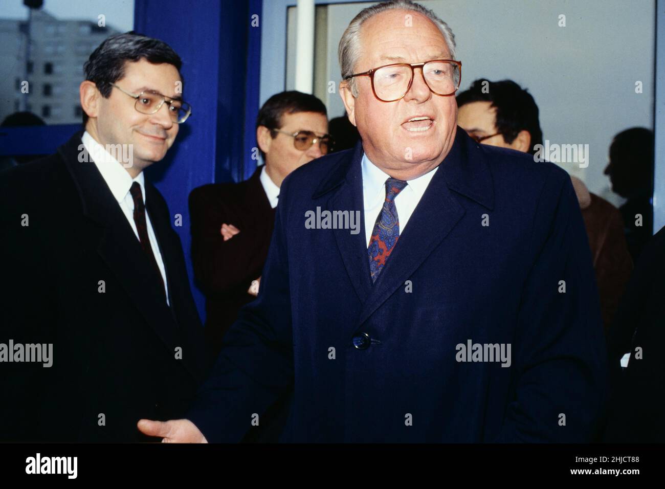 Archives 80ies: Far right politician Jean-Marie Le Pen, France Stock ...