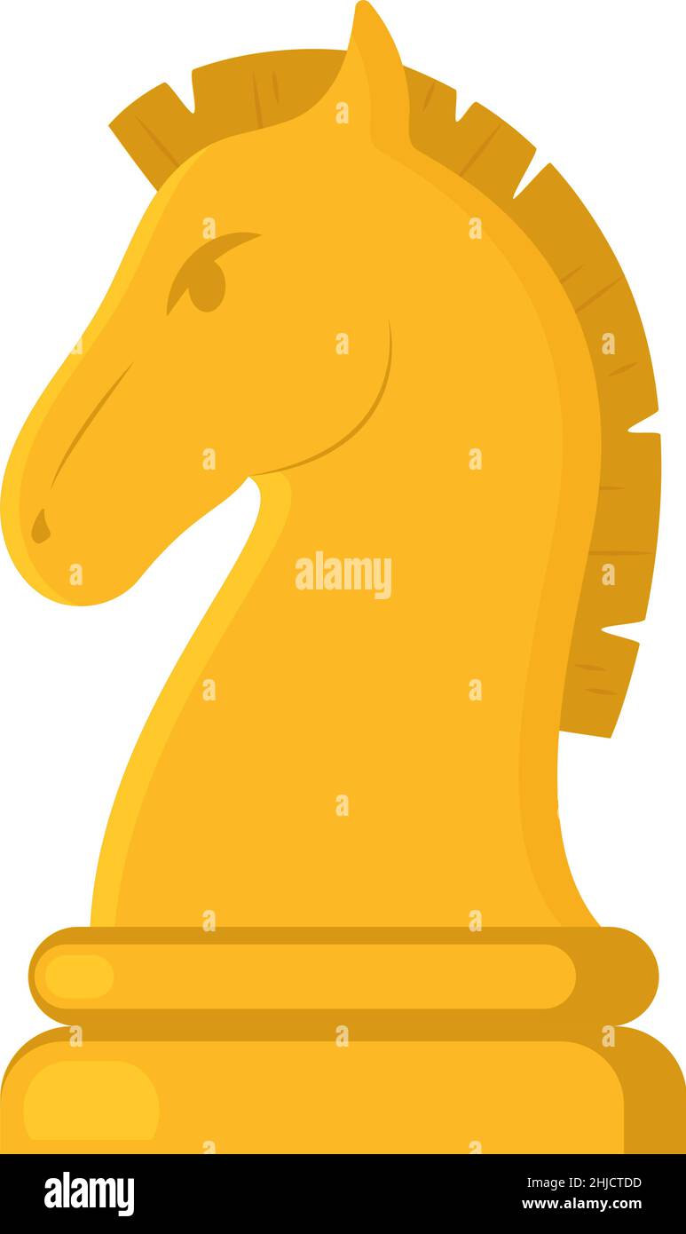 knight chess piece on white background Stock Vector Image & Art - Alamy