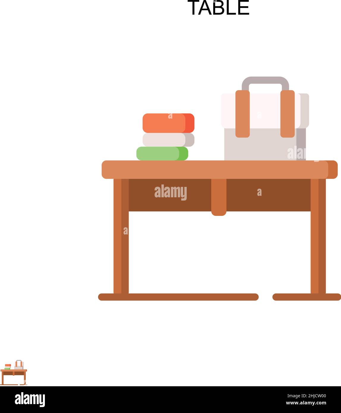 Table Simple vector icon. Illustration symbol design template for web ...