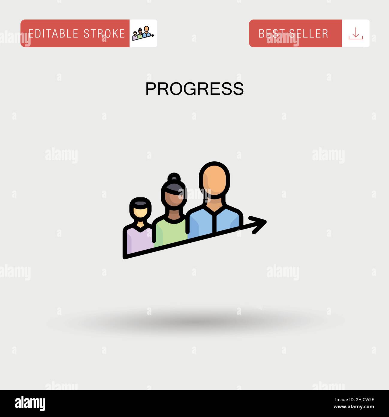 Progress Simple vector icon Stock Vector Image & Art - Alamy
