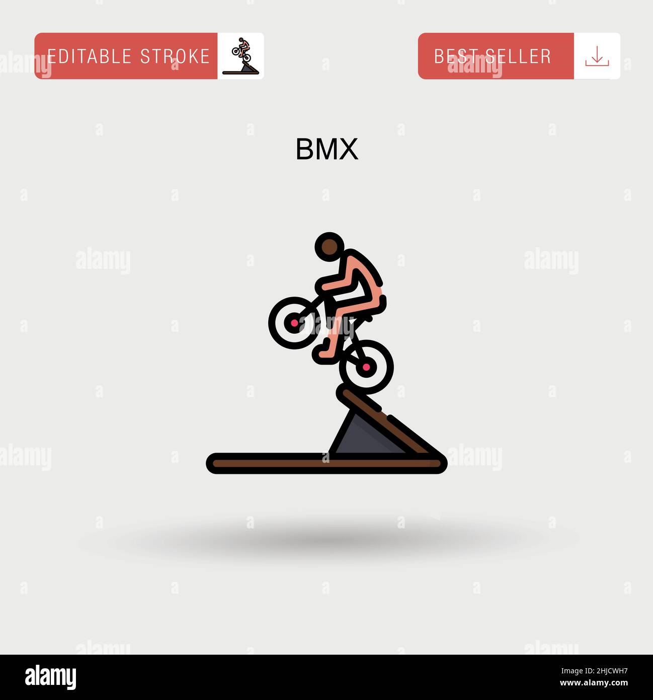 Bmx icon Stock Vector Images - Alamy
