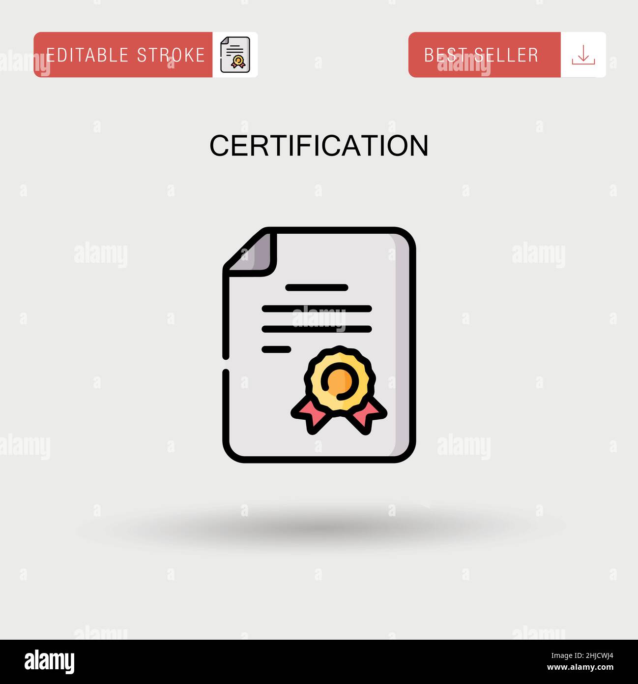 Certification vector template hi-res stock photography and images - Alamy