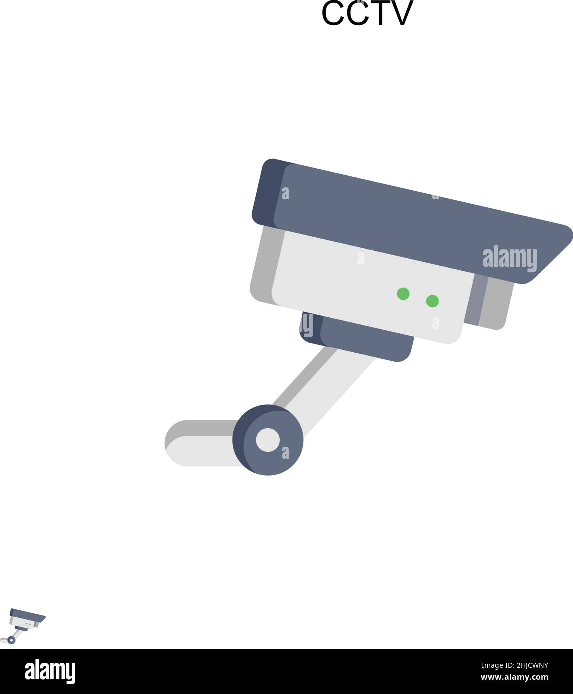 Cctv Simple vector icon. Illustration symbol design template for web ...