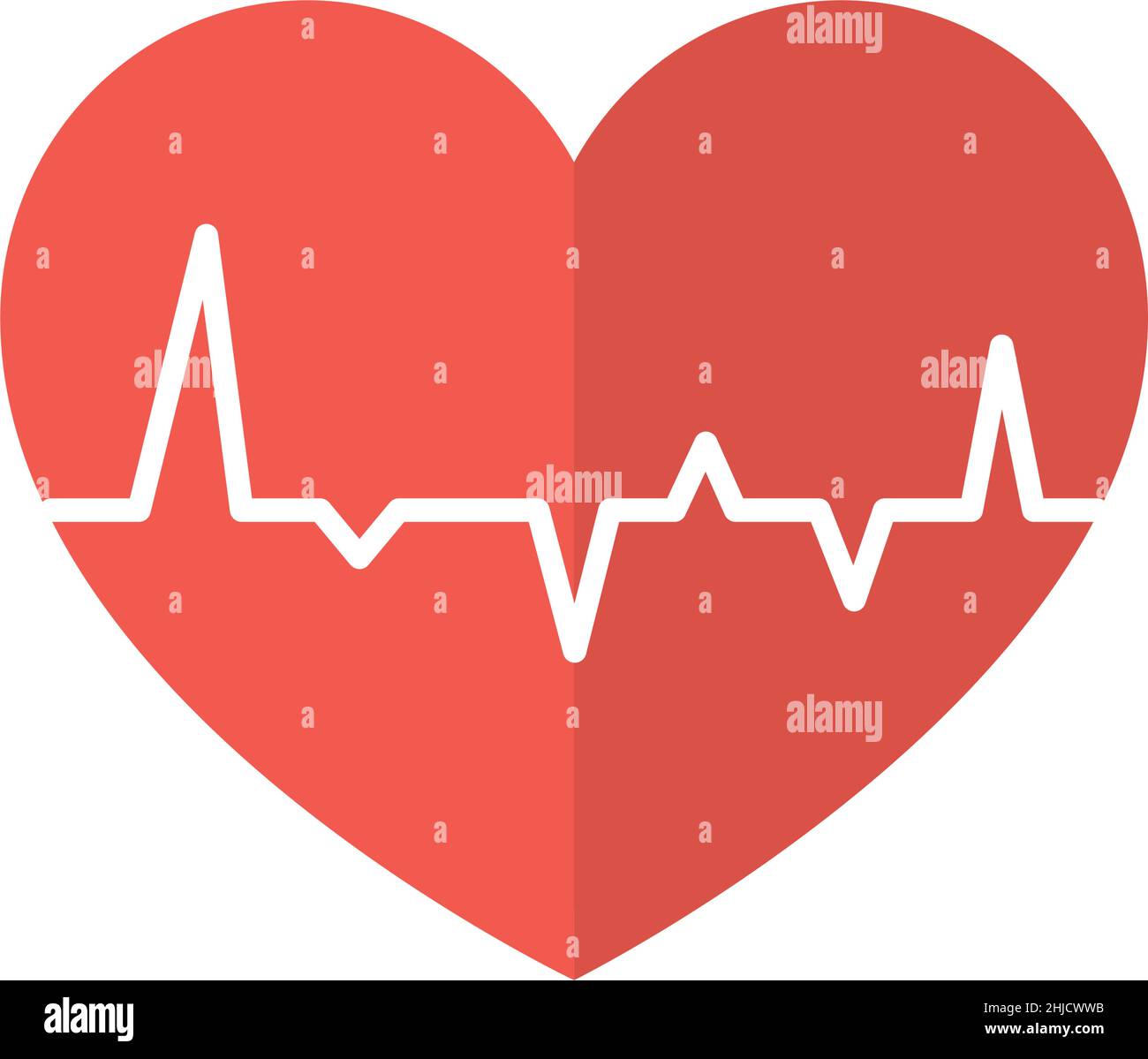cardio heart icon on white background Stock Vector Image & Art - Alamy