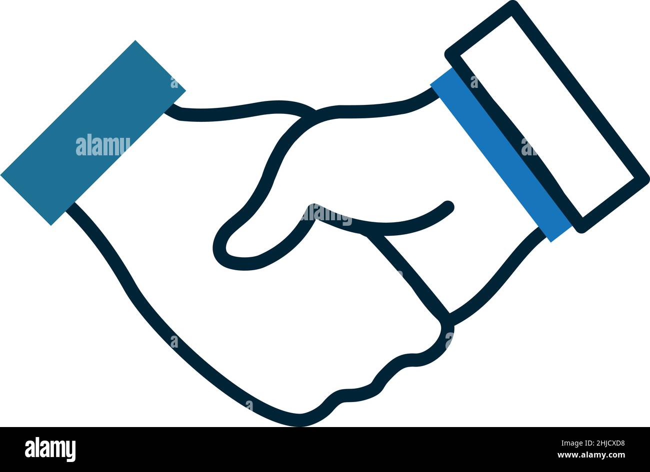 handshake deal icon on white background Stock Vector Image & Art - Alamy