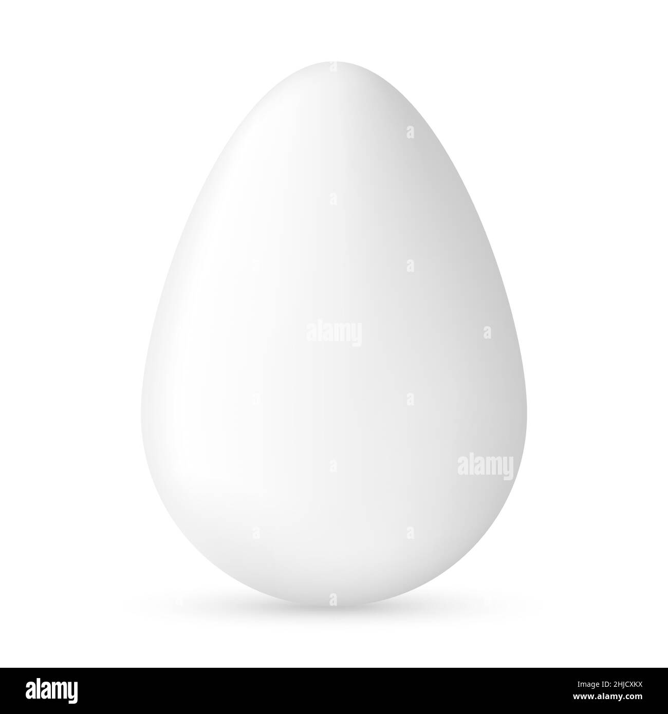 White realistic easter egg Stock Vector Images - Alamy