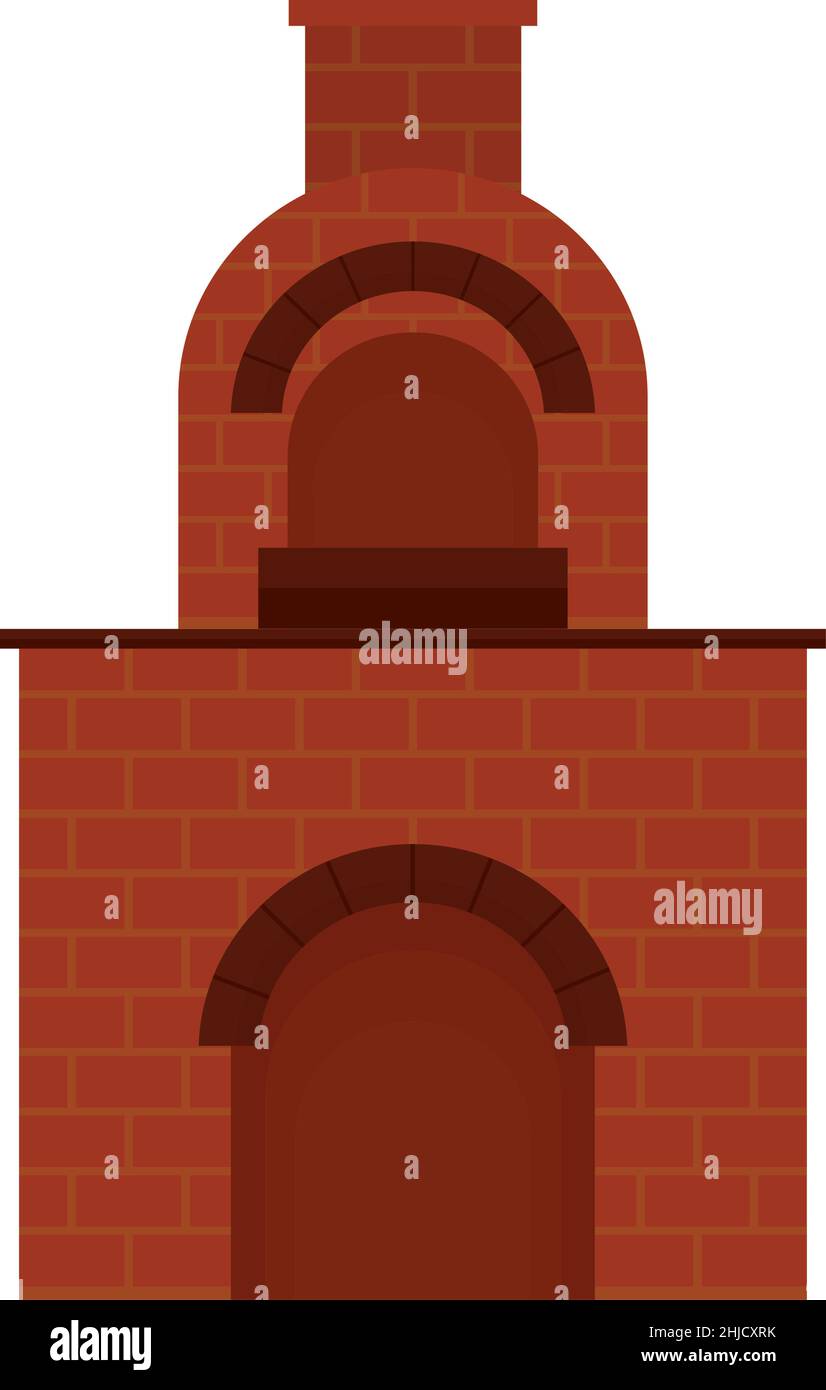 brick oven icon on white background Stock Vector Image & Art - Alamy