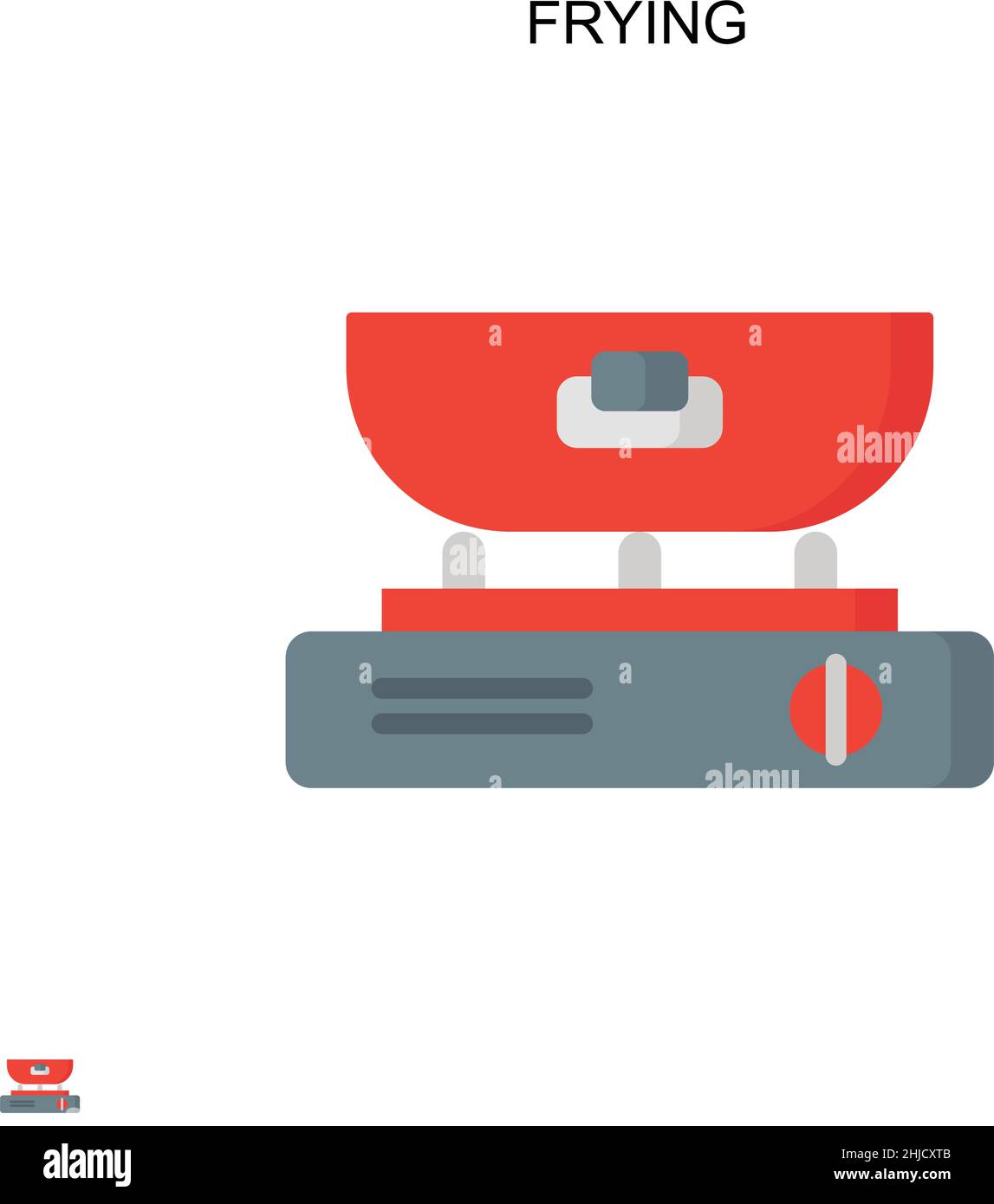 Deep fat frying chicken Stock Vector Images - Alamy