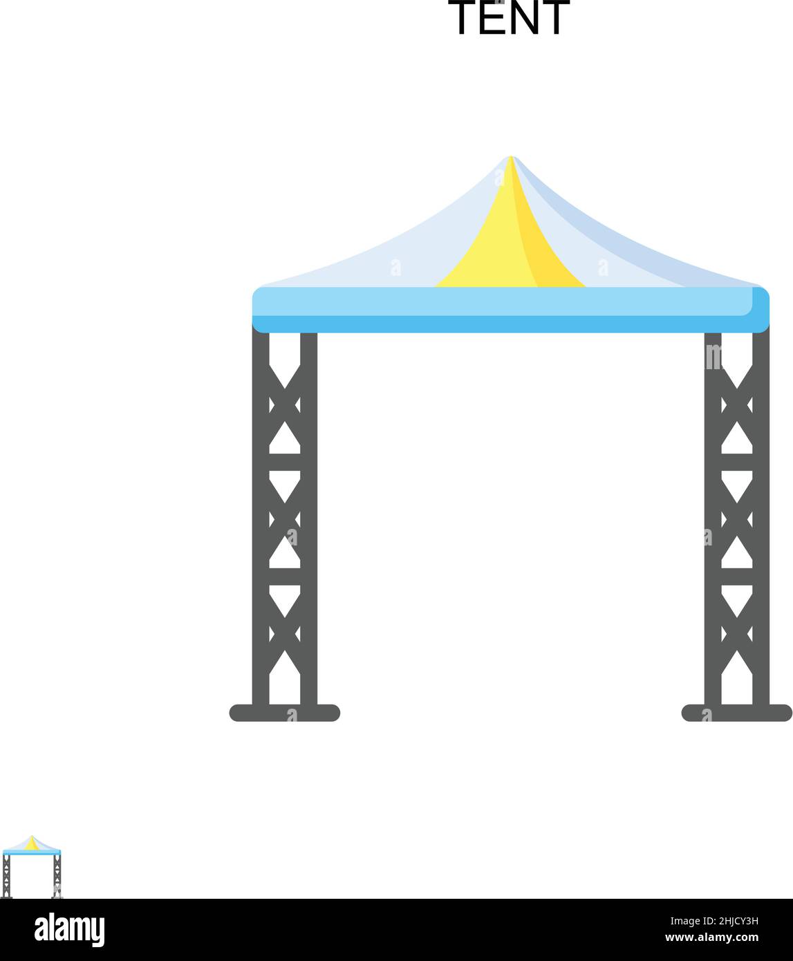 Summer tent restaurant white marquee Stock Vector Images - Alamy