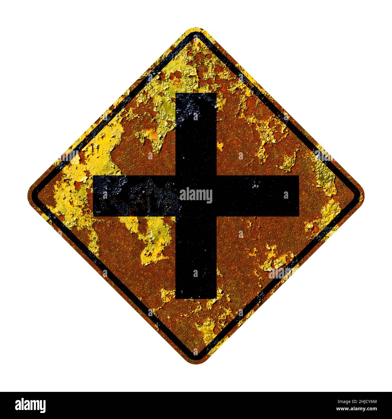 Cross road signs Cut Out Stock Images & Pictures - Alamy