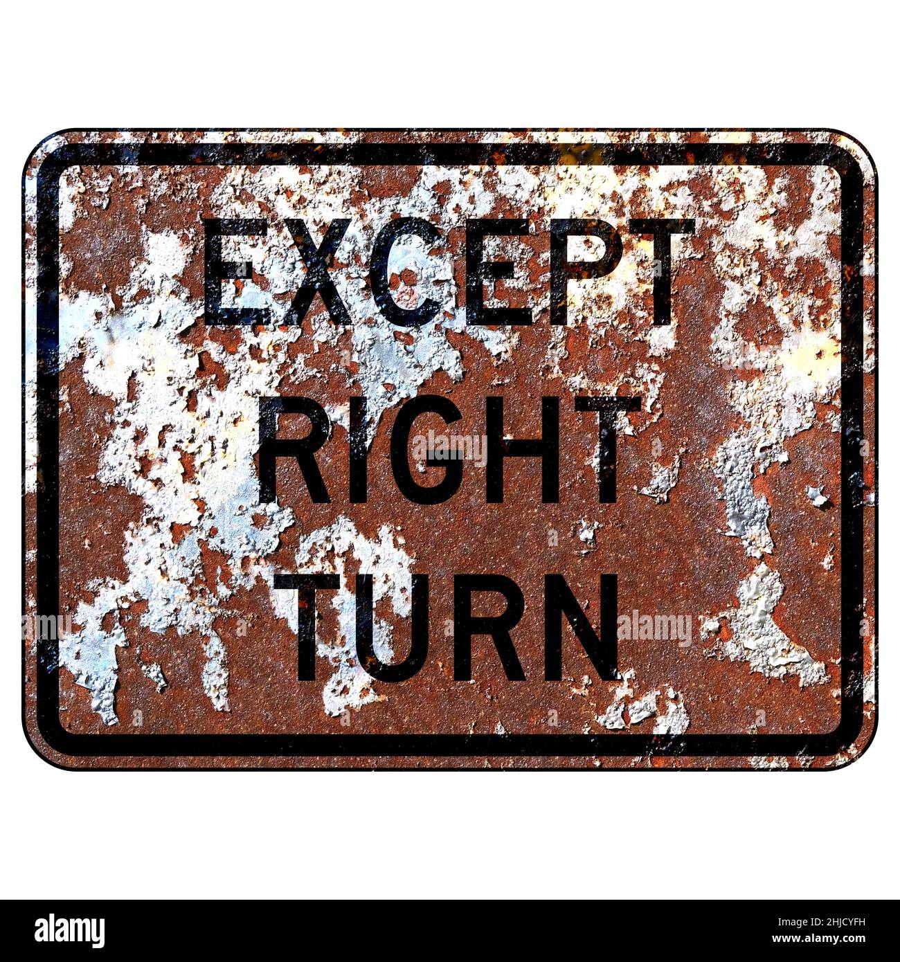 Turn right road signs Cut Out Stock Images & Pictures - Alamy