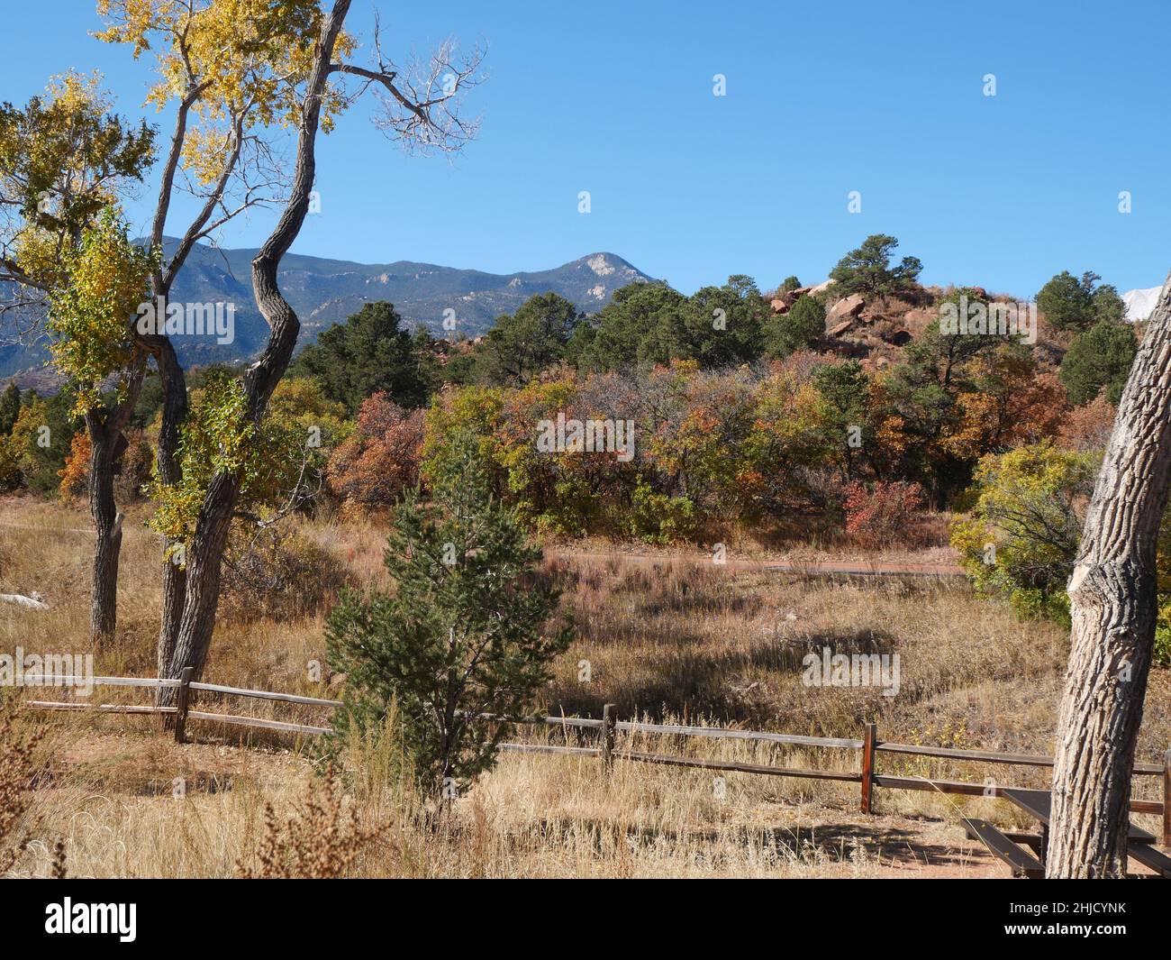 Garden of the Gods, Colorado - Hill Over the Mountain Stock Photo - Alamy