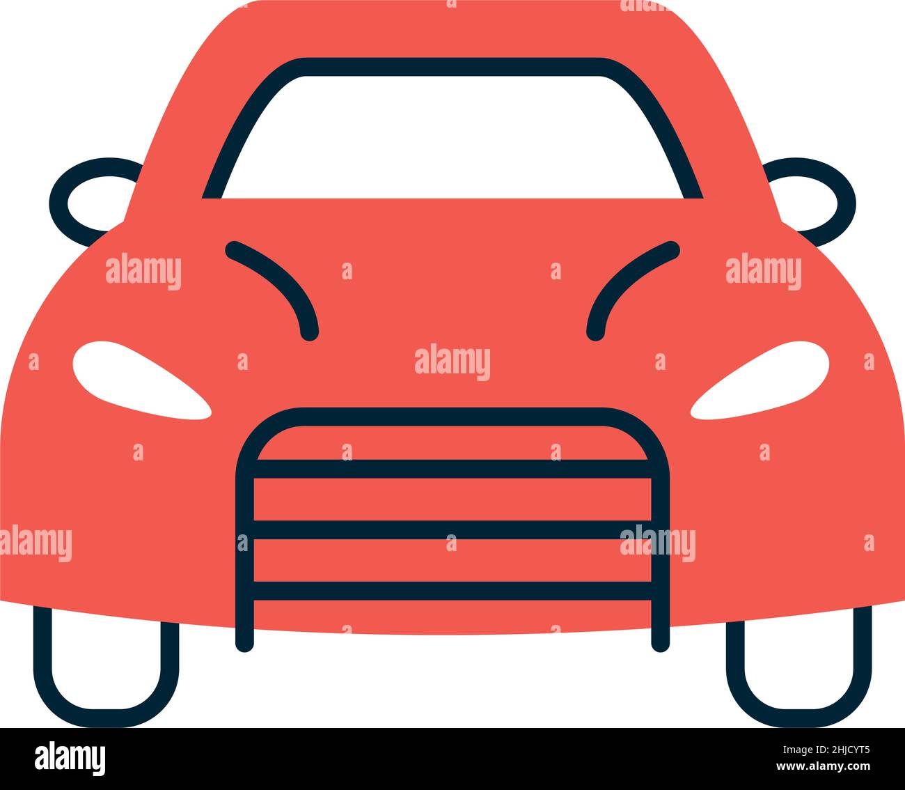 red car icon on white background Stock Vector Image & Art - Alamy