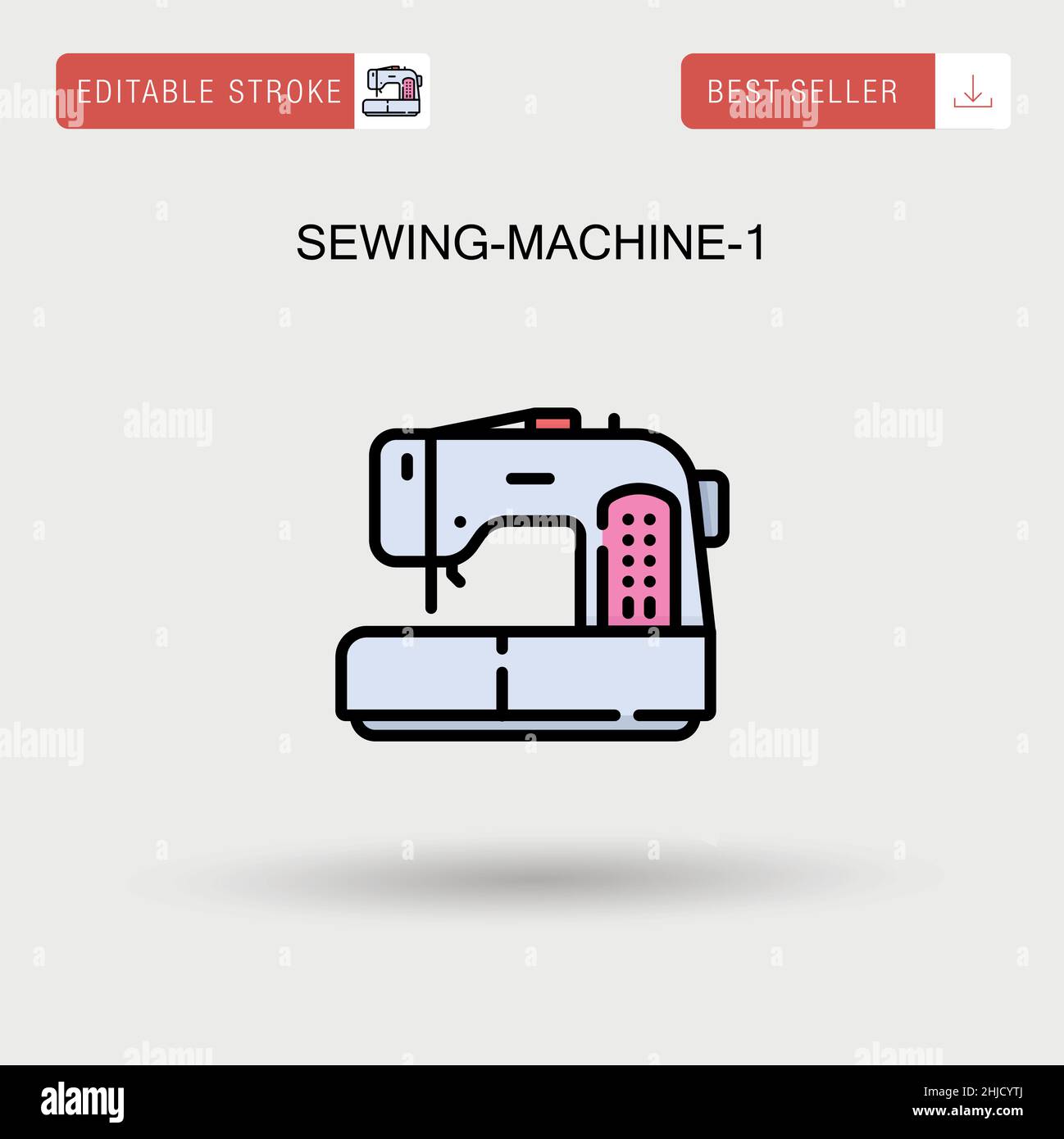 Sewing machine icon hi-res stock photography and images - Alamy