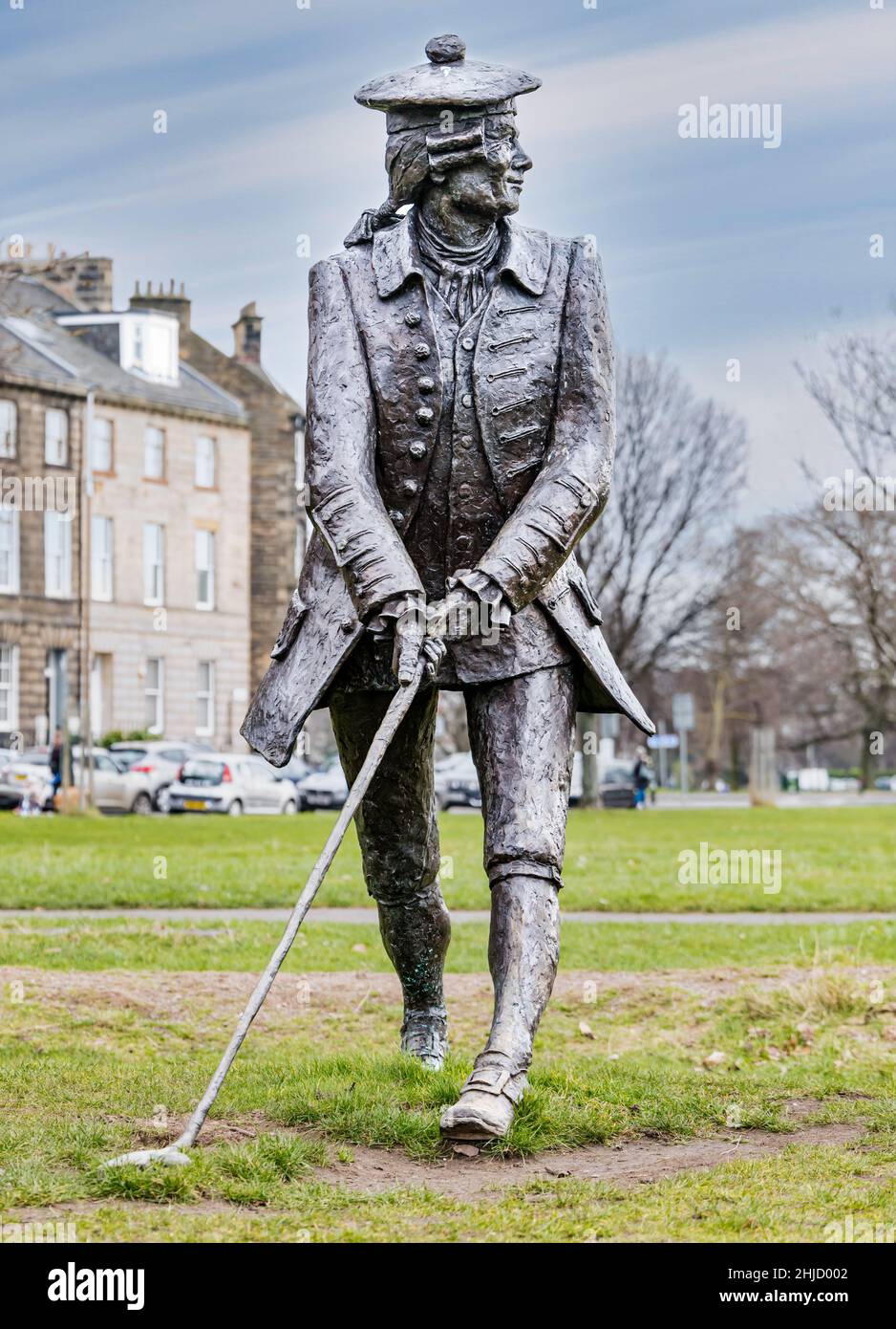 Statue of historic golfer John Rattray by, Scottish sculptor David ...