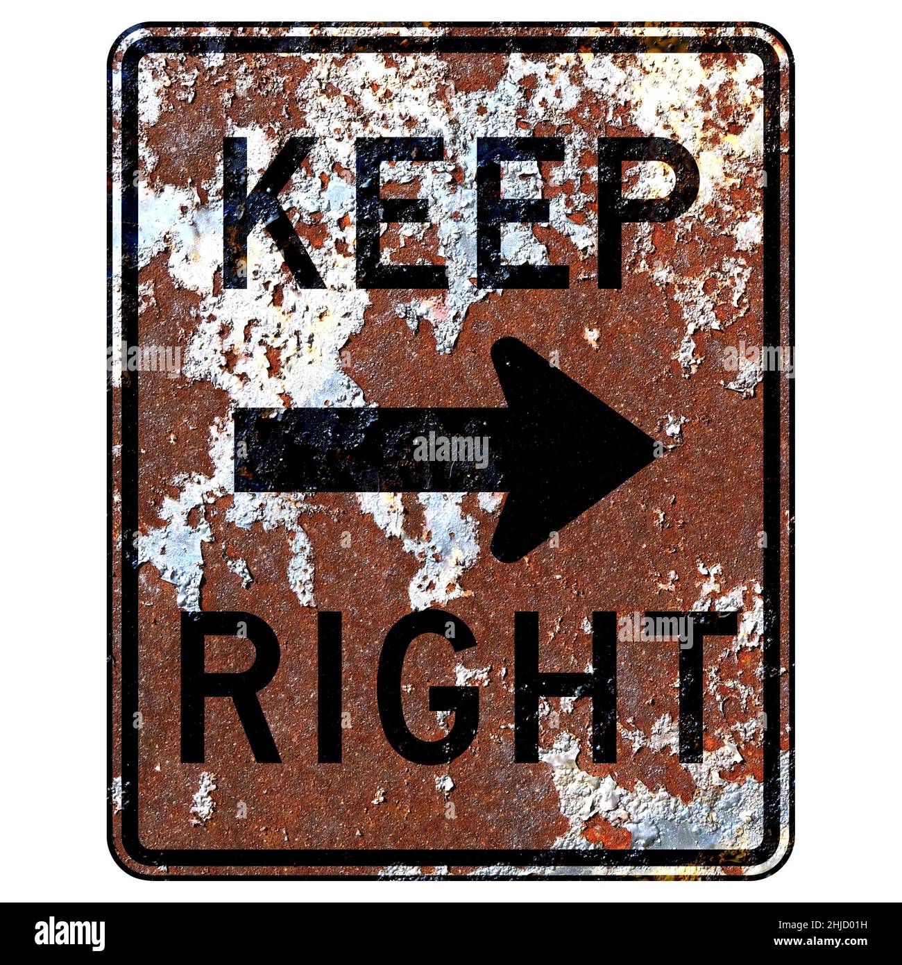Road sign keep right symbol hi-res stock photography and images - Alamy