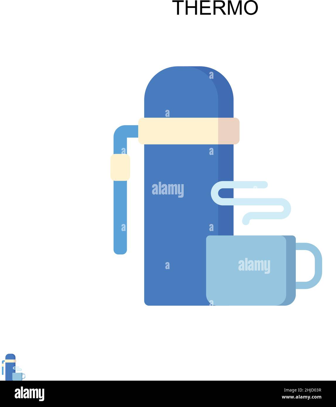 Thermo Simple vector icon. Illustration symbol design template for web ...