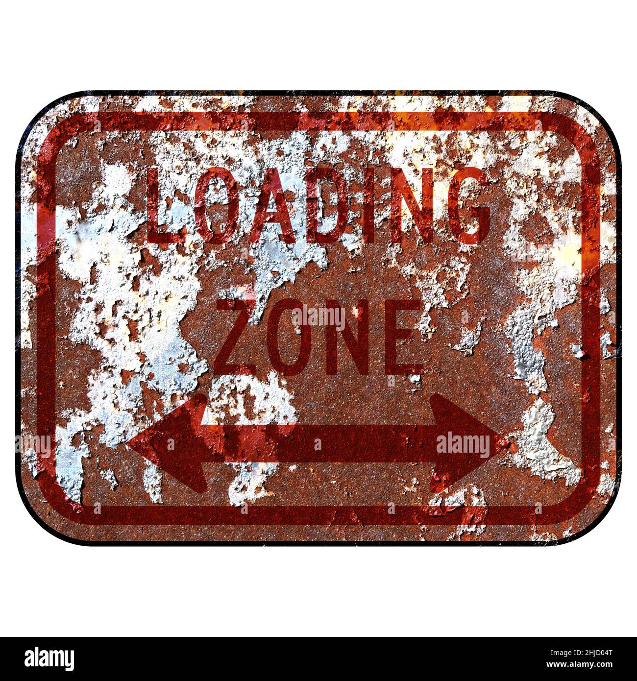 Sign loading zone hi-res stock photography and images - Alamy