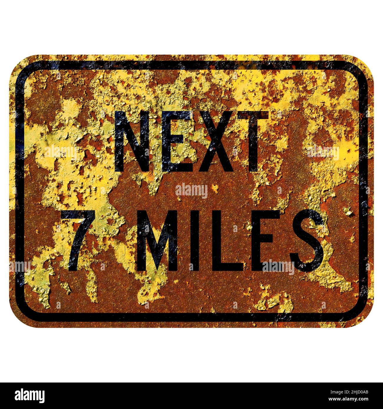 Road signs usa miles Cut Out Stock Images & Pictures - Alamy