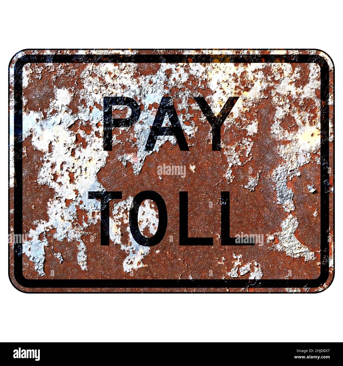 Toll sign Cut Out Stock Images & Pictures - Alamy