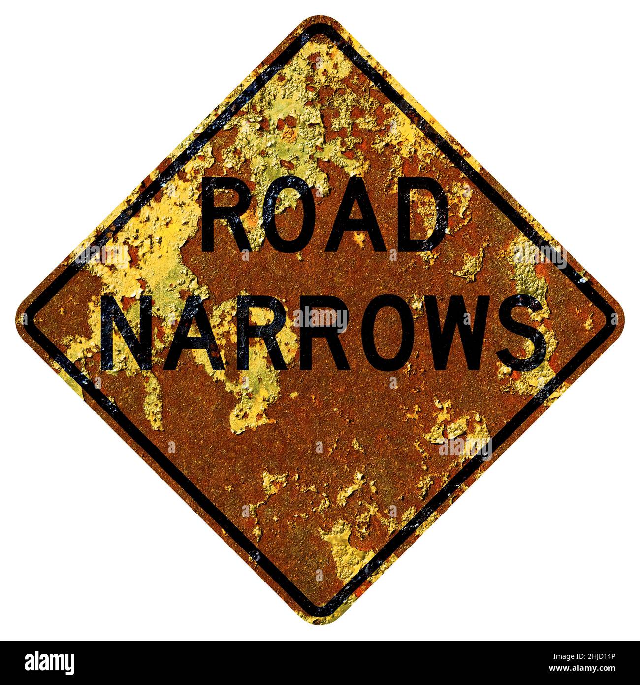 Broken road sign Cut Out Stock Images & Pictures - Alamy