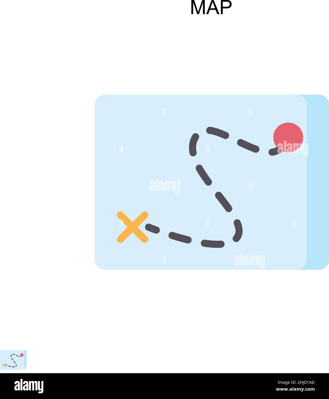 Map Simple vector icon. Illustration symbol design template for web ...