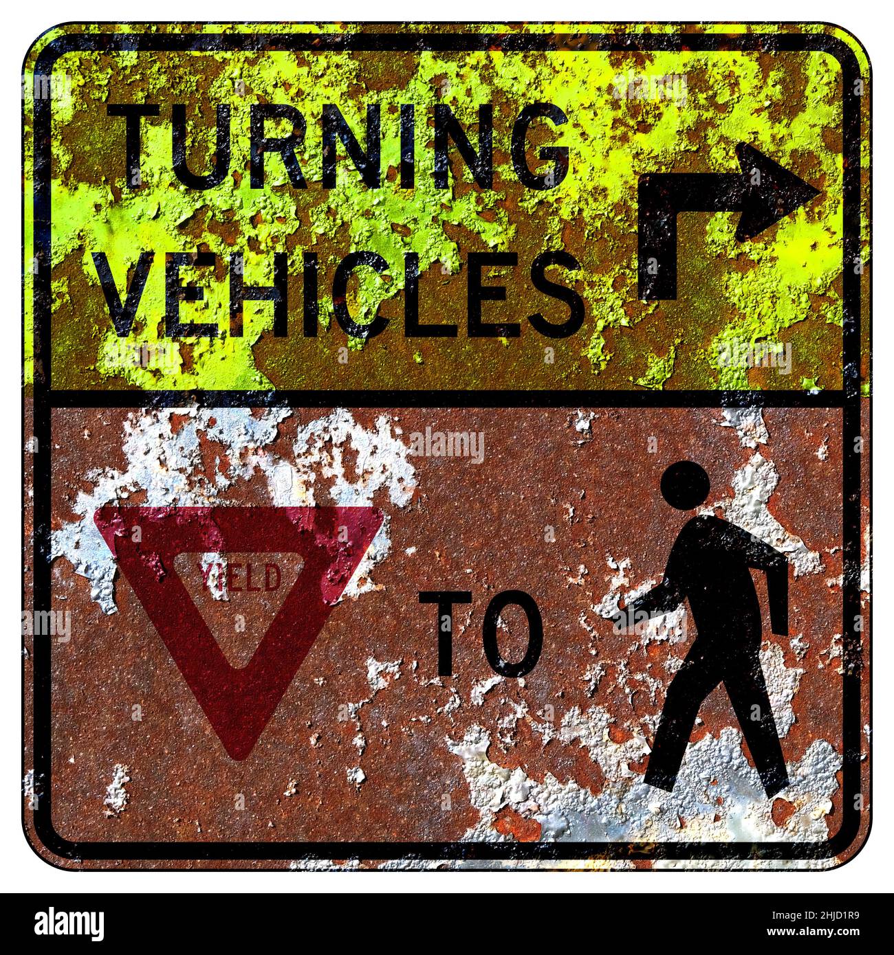 Yield to pedestrians hi-res stock photography and images - Alamy