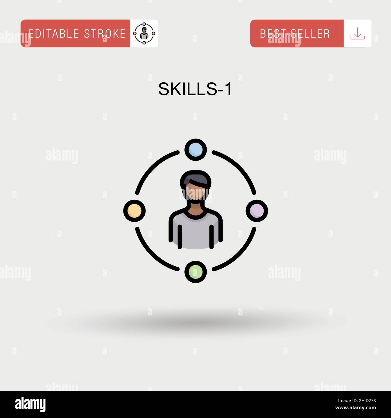 Team skills icon outline Stock Vector Images - Alamy