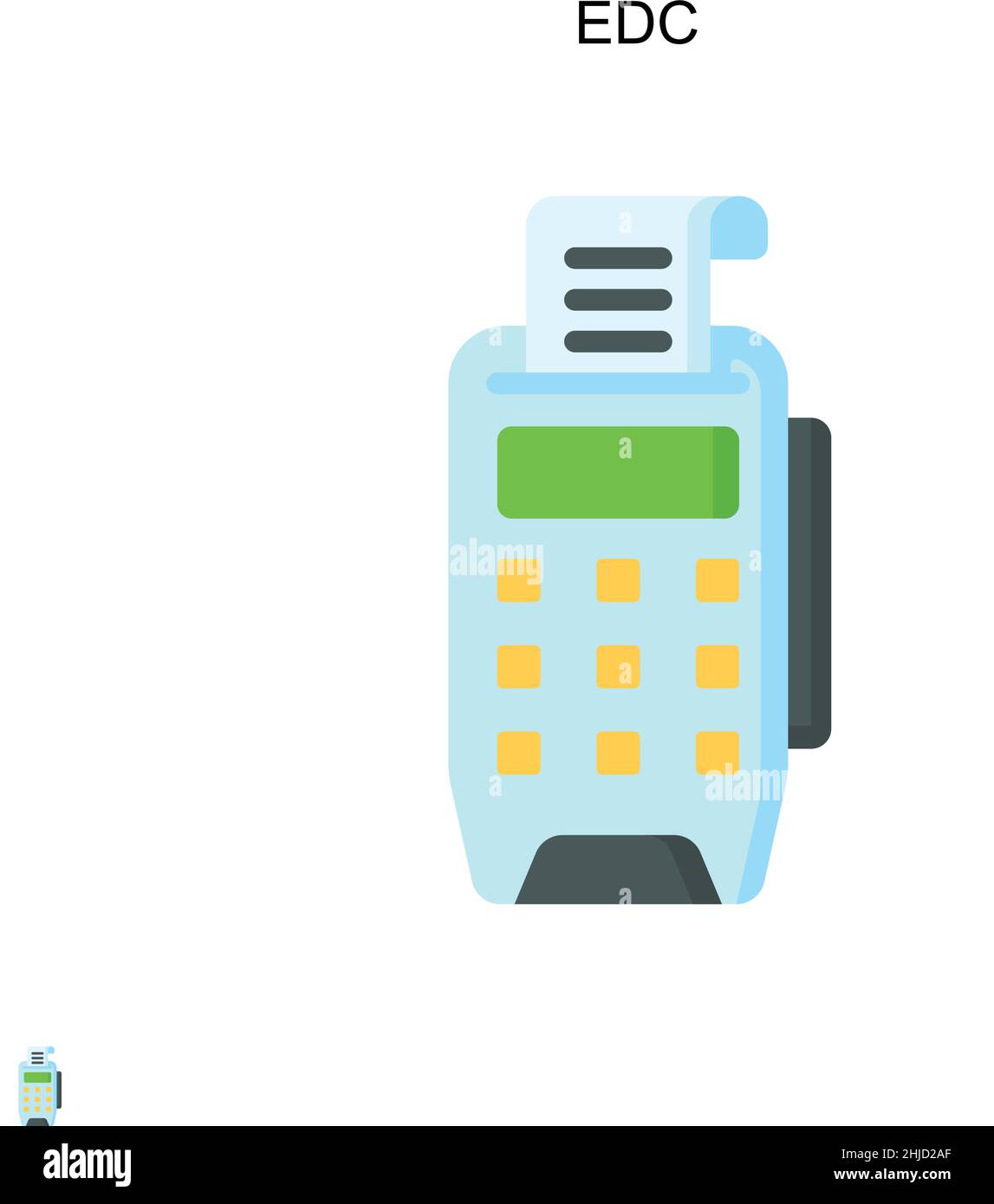 EDC Simple vector icon. Illustration symbol design template for web ...