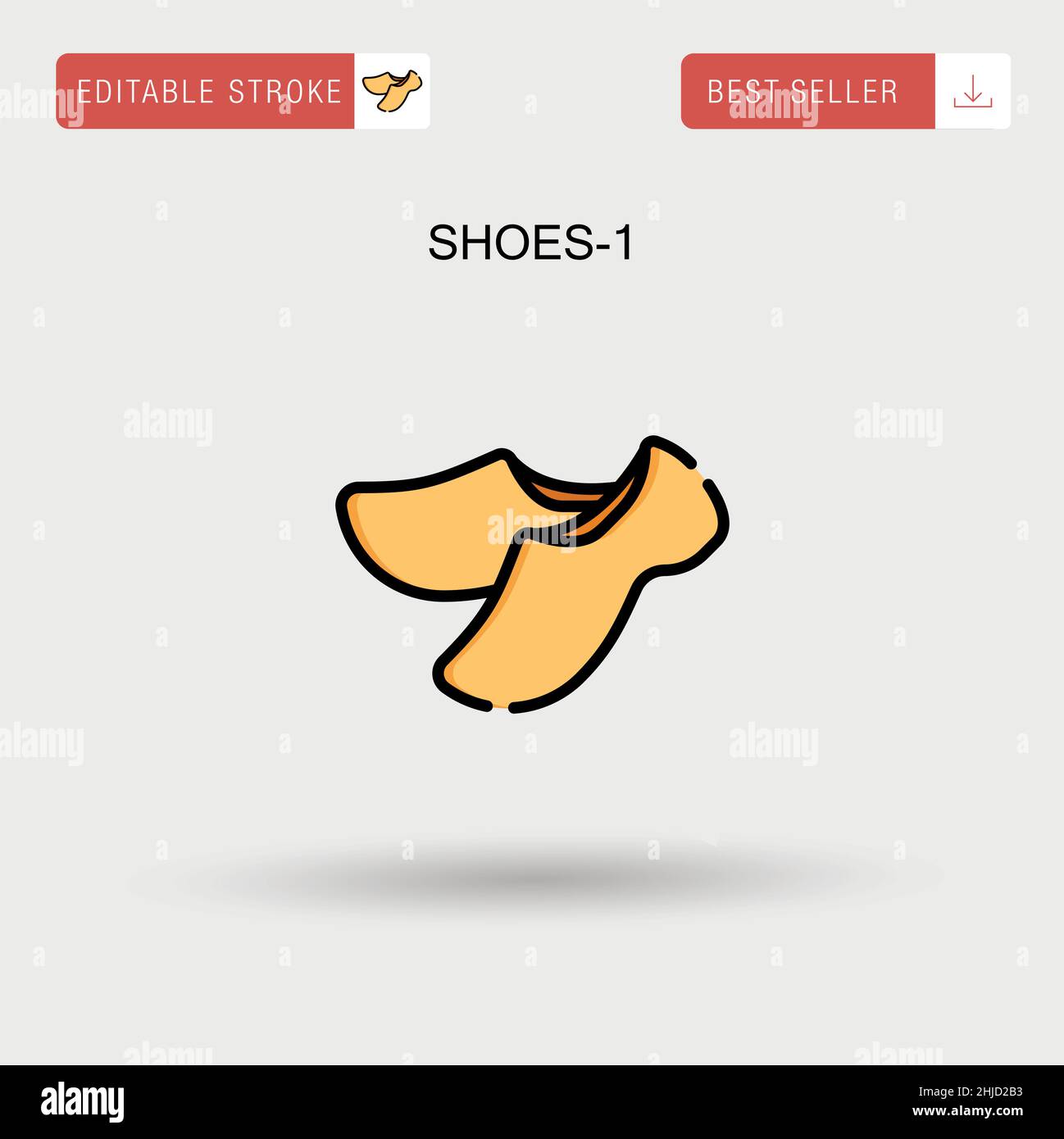 Shoes-1 Simple vector icon Stock Vector Image & Art - Alamy